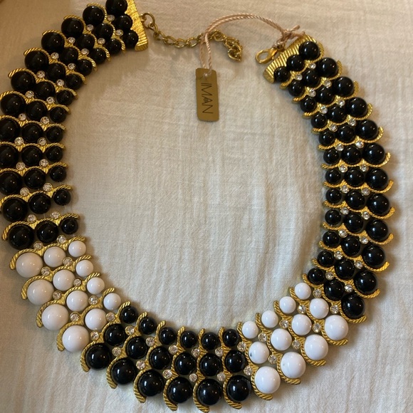 IMAN | Jewelry | Iman Collar Cleopatra Egyptian Revival Designed Black ...